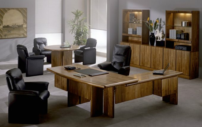 Dyrlund Walnut Commodore desk - bc office furniture